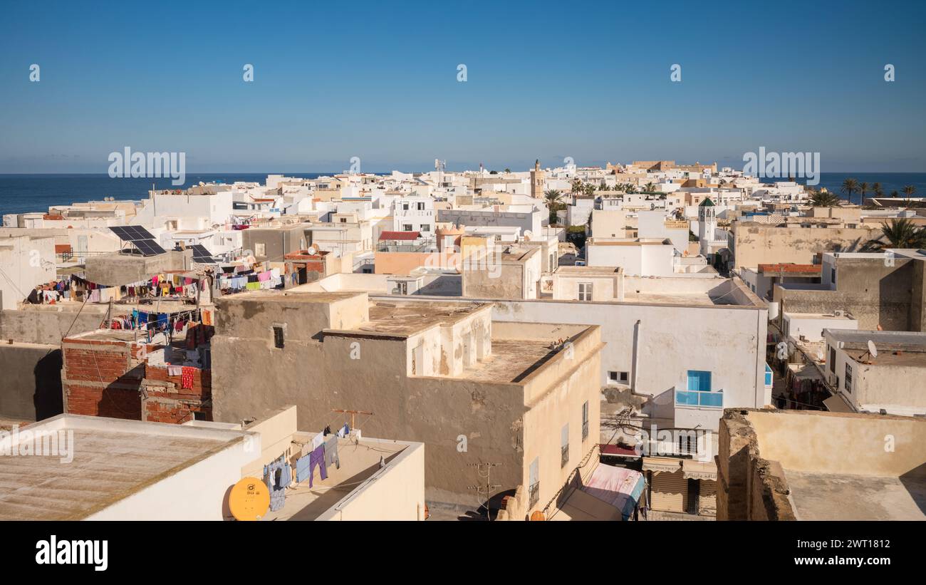 Looking east from the roof of the Skifa el Kahla across the medina ...
