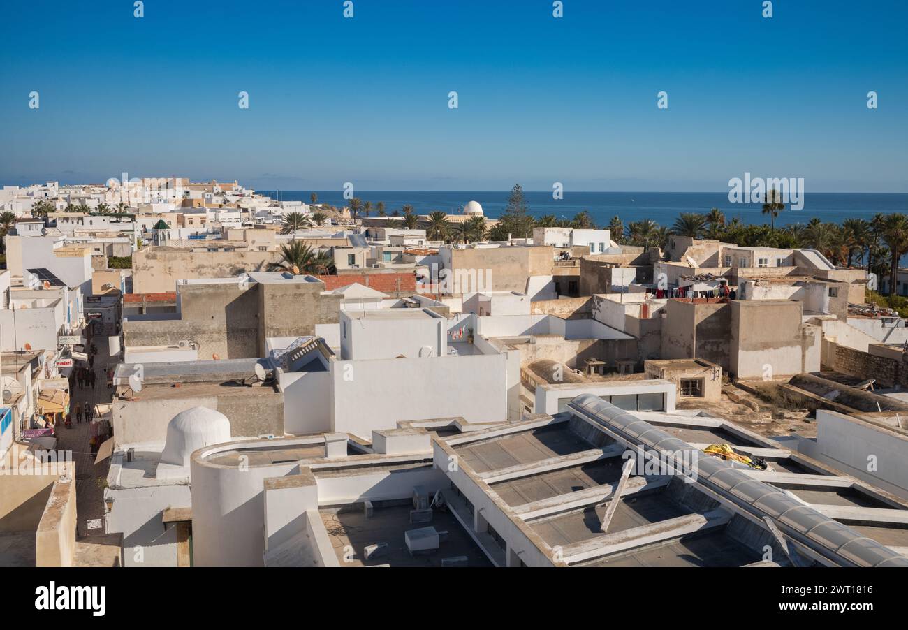 Looking east from the roof of the Skifa el Kahla across the medina ...