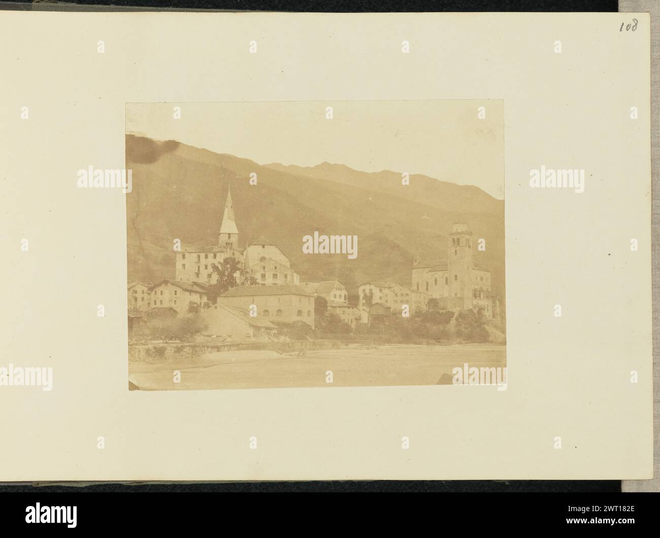 City built along river. Sir John Joscelyn Coghill, photographer (Irish ...