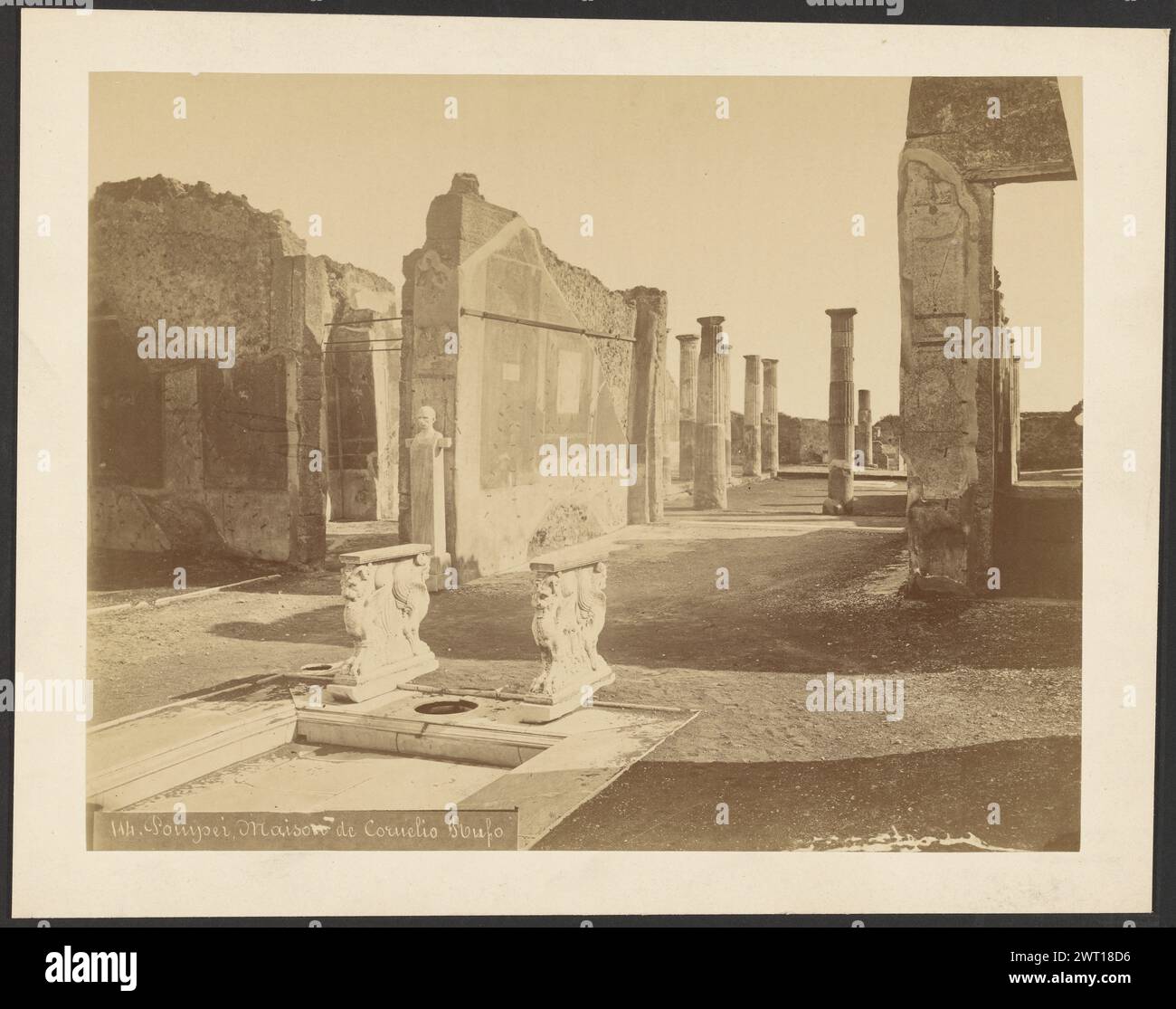 Standing columns around atrium in hi-res stock photography and images ...