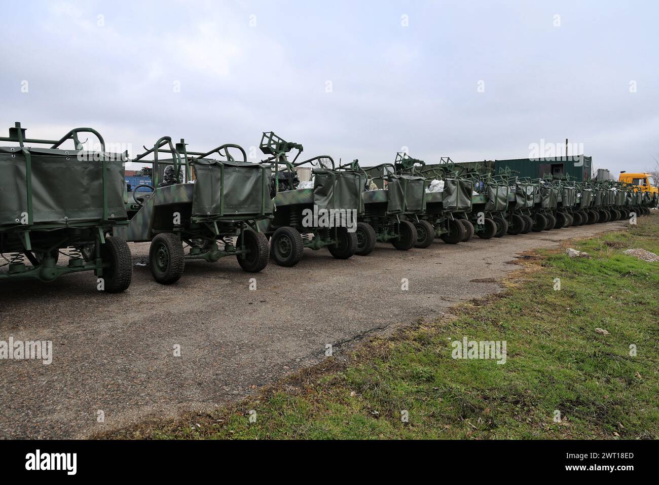 ODEA, UKRAINE - MARCH 14, 2024 - Restored Predator Buggy cars received ...