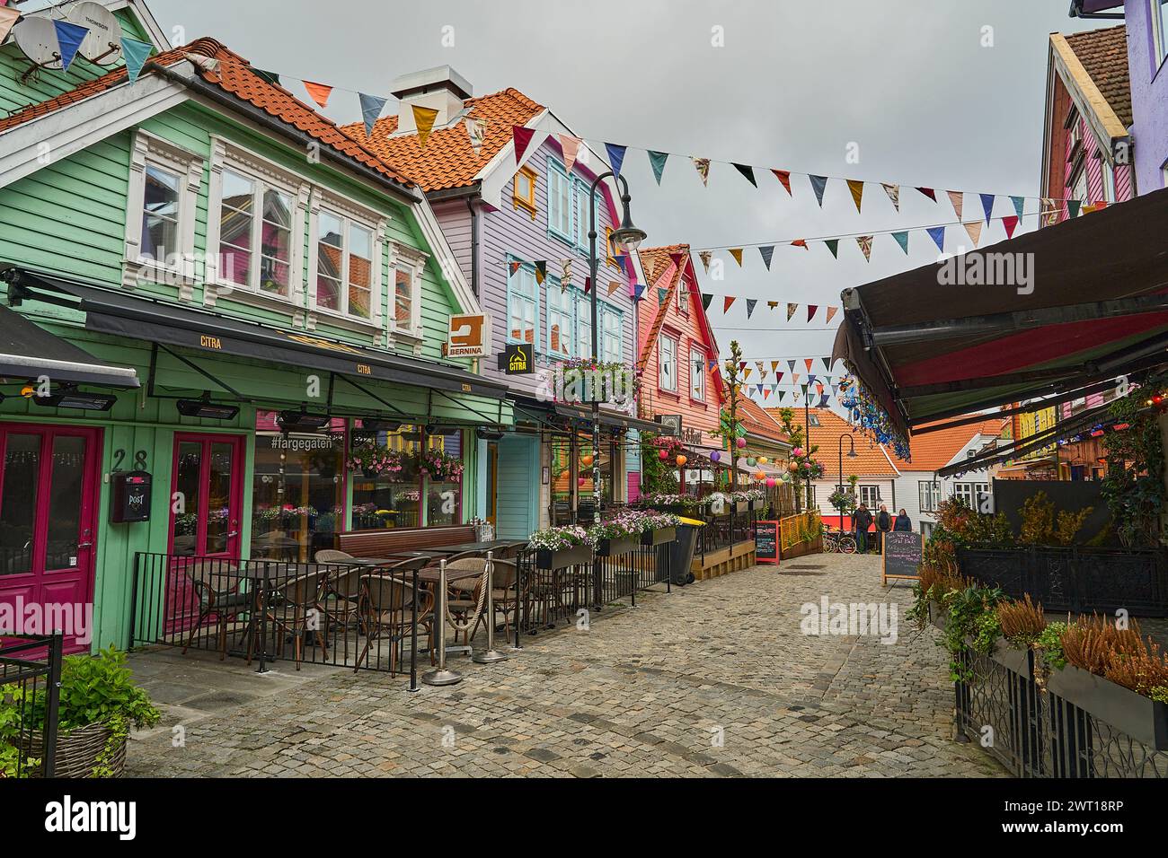 Stavanger, Norway - 05 29 2022: historic city center of Stavanger with ...