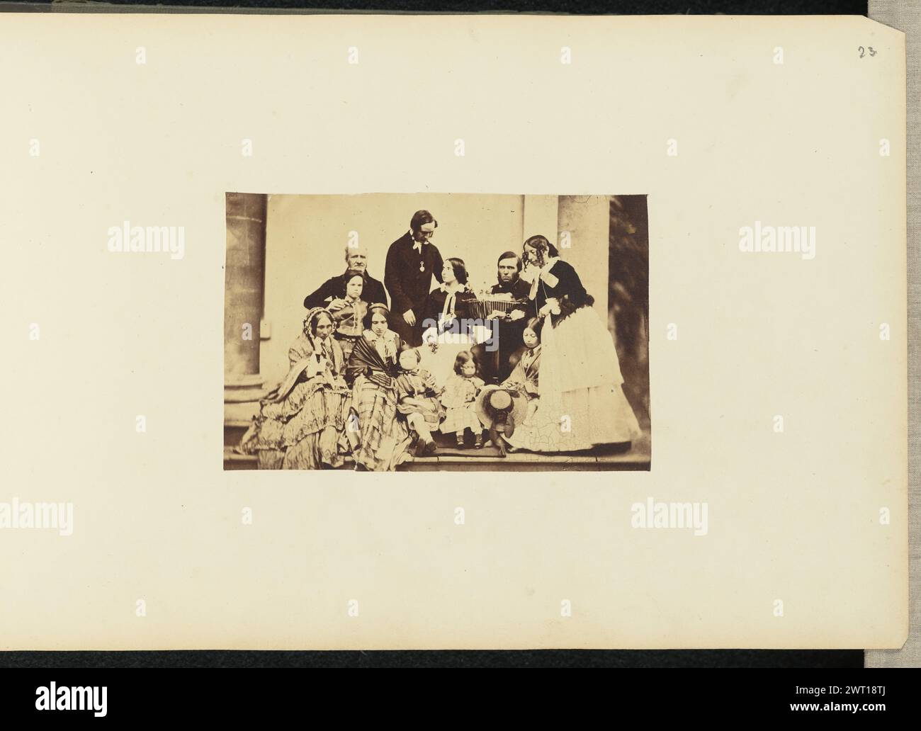 Group portrait. Sir John Joscelyn Coghill, photographer (Irish, 1826 ...