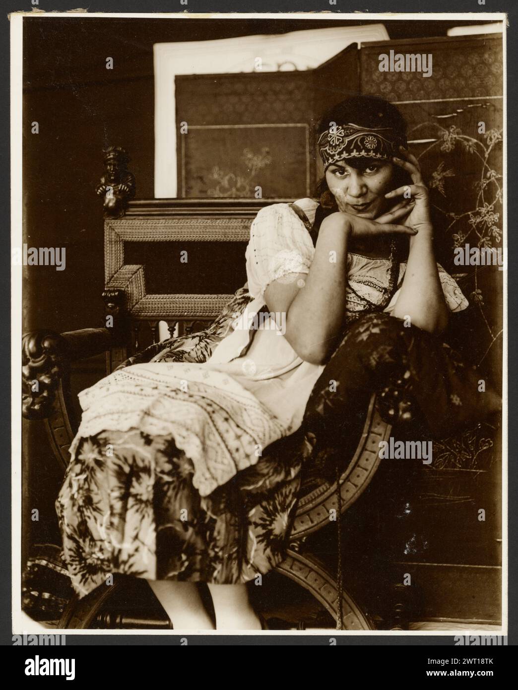 Female Model for the Picture,"Girl in National Costume," Zbiroh ...