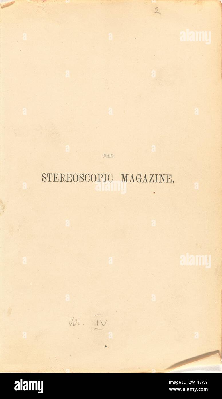 The Stereoscopic Magazine: A Gallery of Landscape Scenery, Architecture ...