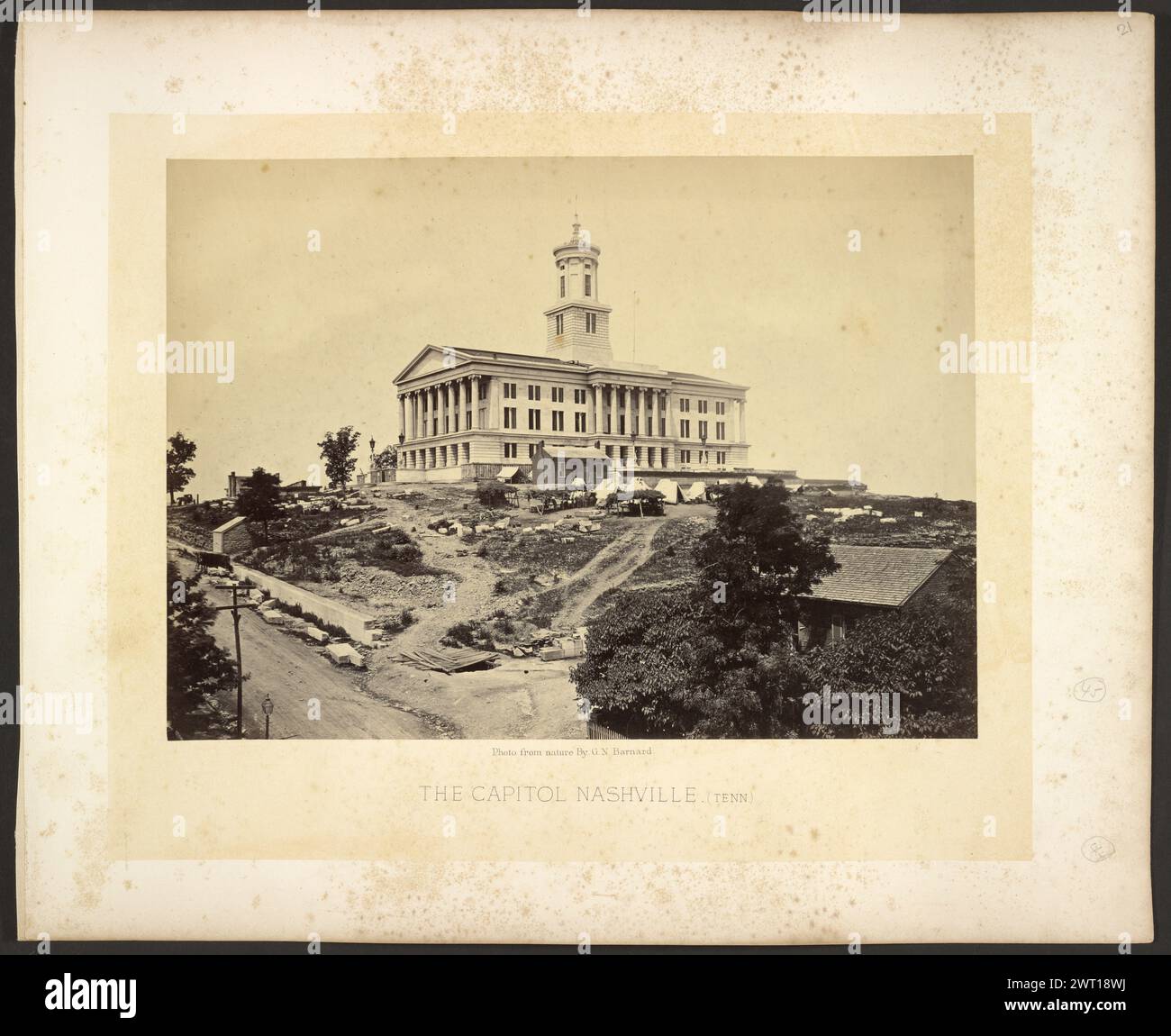 The Capitol, Nashville, Tennessee. George N. Barnard, photographer ...