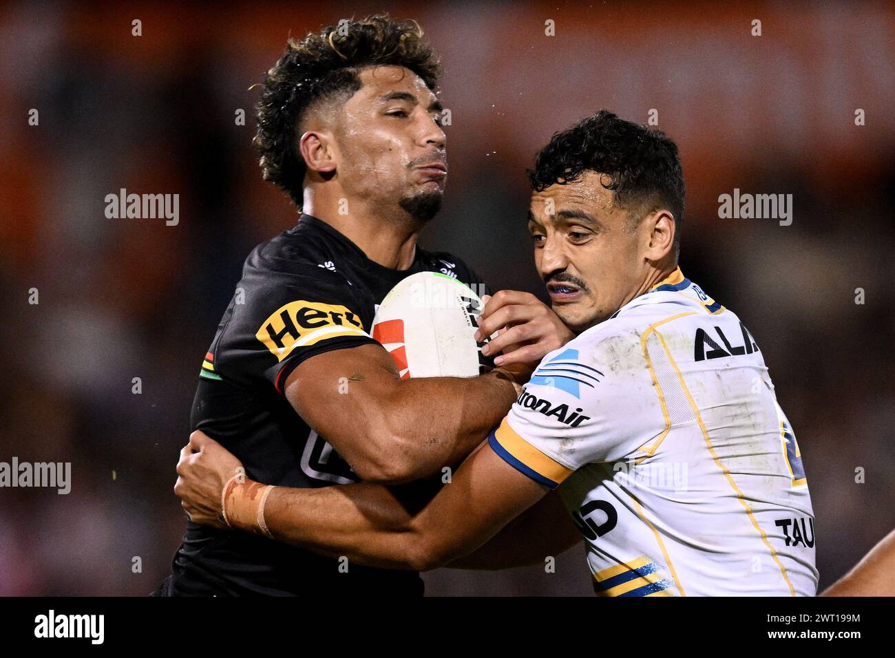 Sydney, Australia. 15th Mar, 2024. Izack Tago of the Panthers is ...