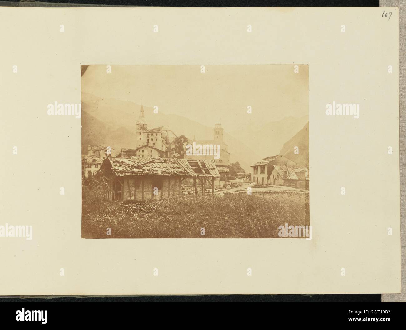Town and mountains. Sir John Joscelyn Coghill, photographer (Irish ...