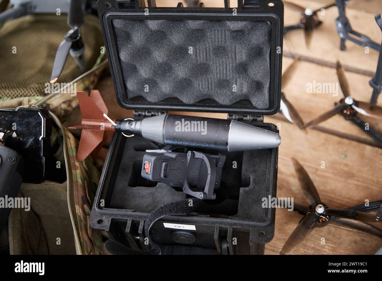 3d printed bomb for aerial drone made by Ukrainian army specialists ...