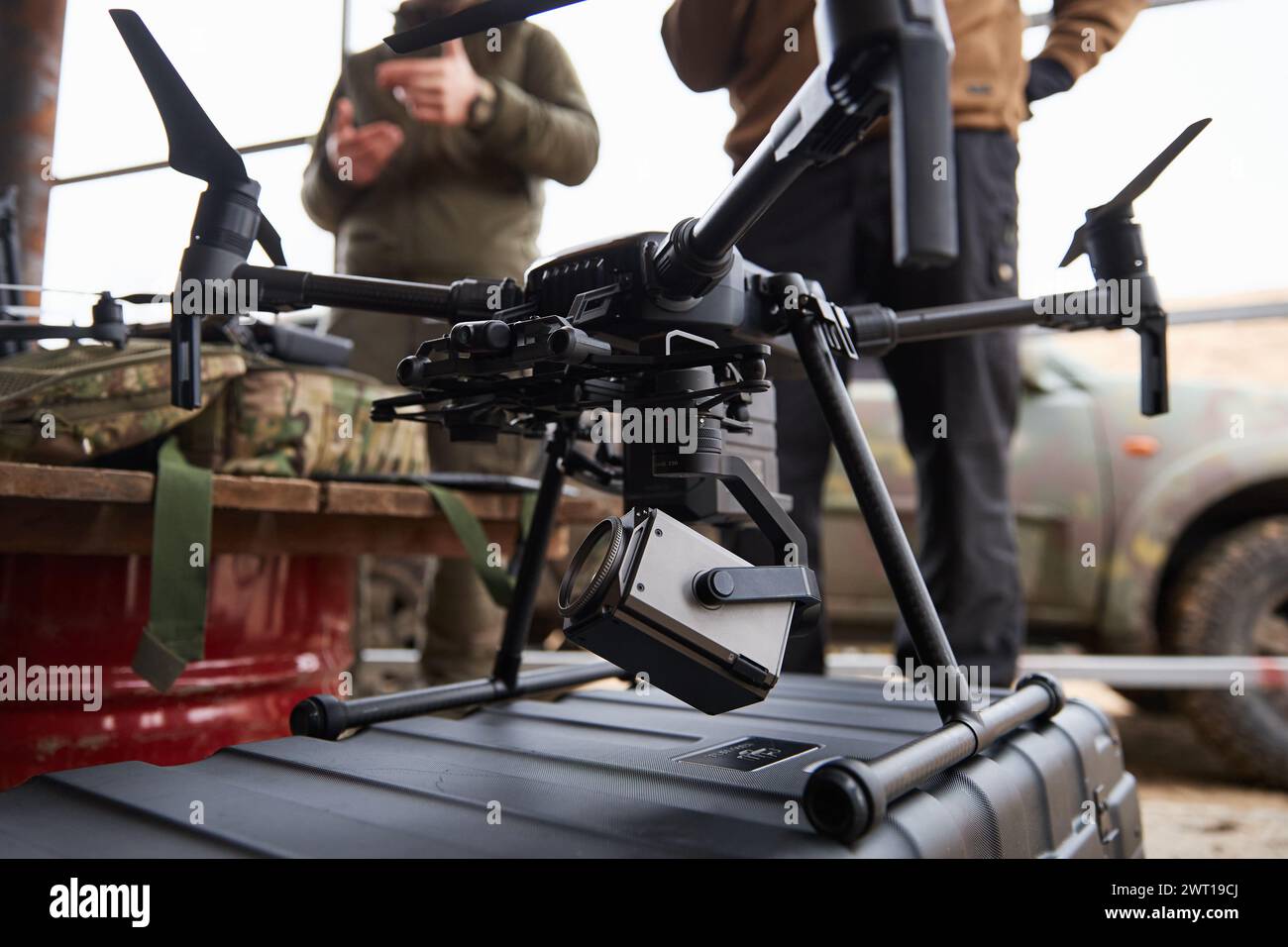 DJI Matrice drone used by Ukrainian army for air surveillance and ...