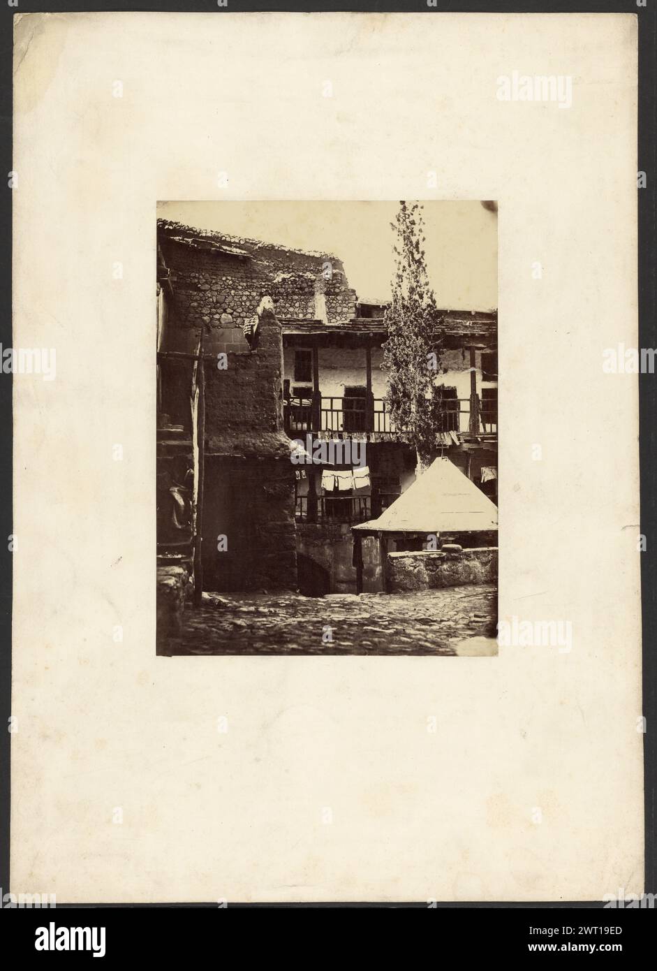 Building with tree. Unknown, photographer about 1870–1890 A two-story ...