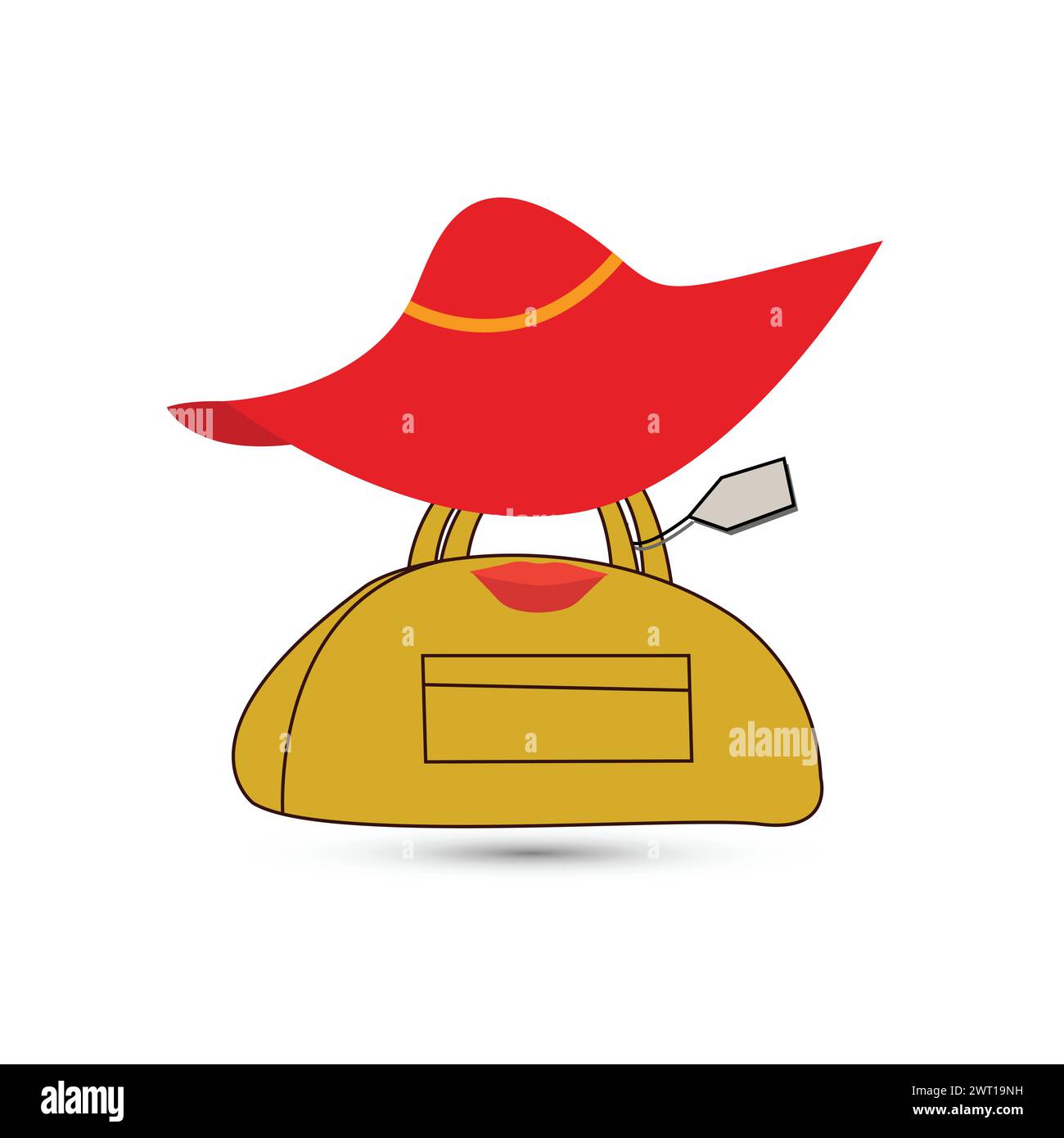 Purse the lips Stock Vector Images - Alamy