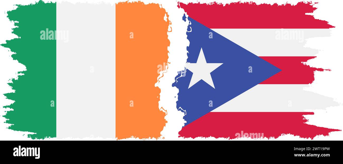 Puerto rico ireland flag hi-res stock photography and images - Alamy