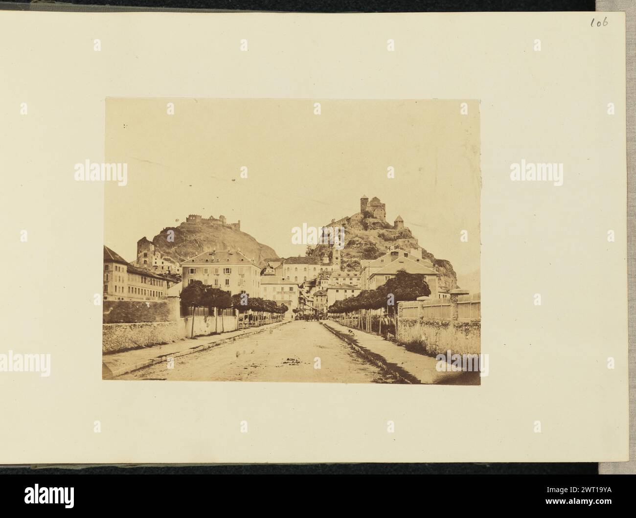 Sion, Switzerland. Sir John Joscelyn Coghill, photographer (Irish, 1826 ...