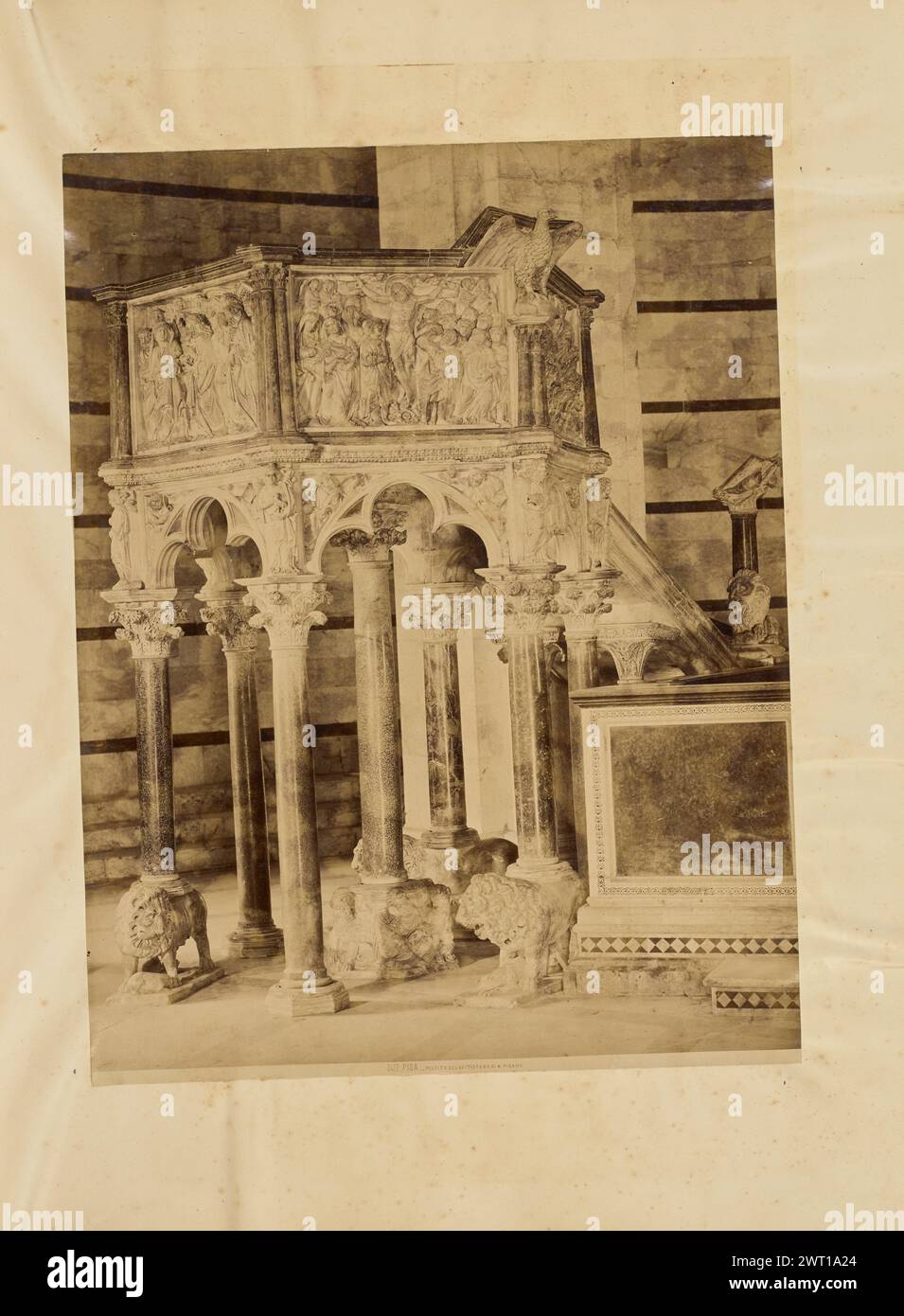 Pulpito del Battistero di N. Pisano. Unknown, photographer 1850s–1890s ...