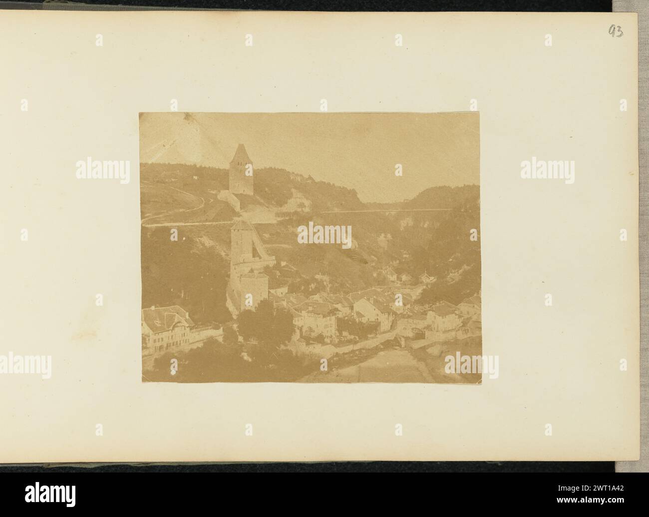 Valley town and towers. Sir John Joscelyn Coghill, photographer (Irish ...