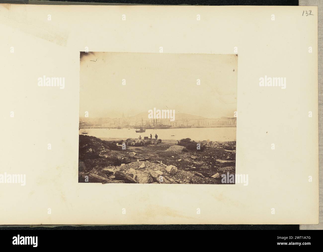 Shore view with ships. Sir John Joscelyn Coghill, photographer (Irish ...