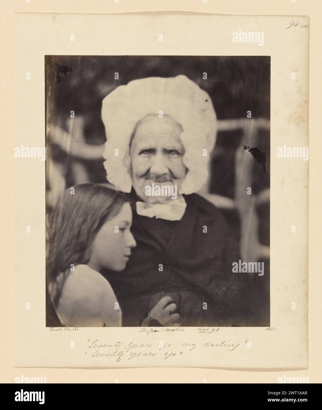 Seventy Years ago my Darling, Seventy Years ago. Julia Margaret Cameron ...