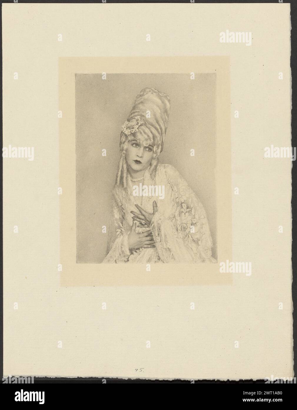 Woman in French Costume. Arthur F. Kales, photographer (American, 1881 ...