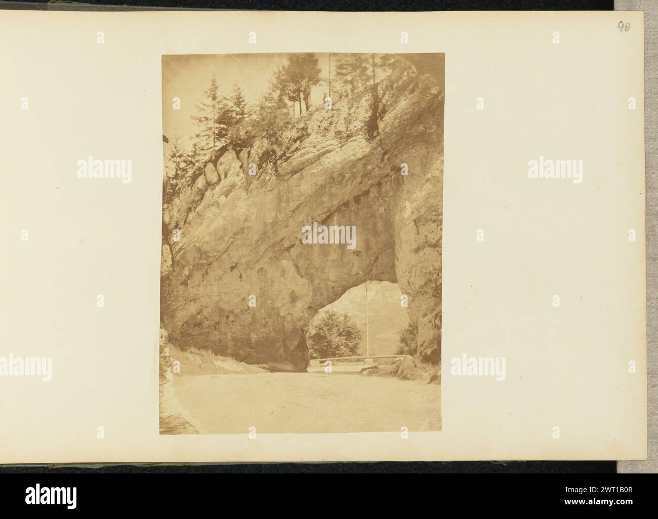 River and rock arch. Sir John Joscelyn Coghill, photographer (Irish ...