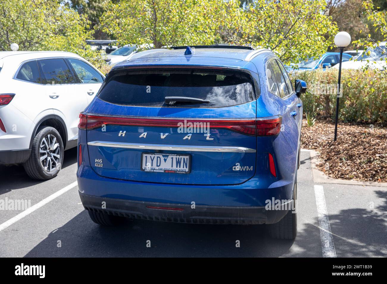 Blue Chinese made GWM Haval H6 SUV vehicle parked in South Australia ...