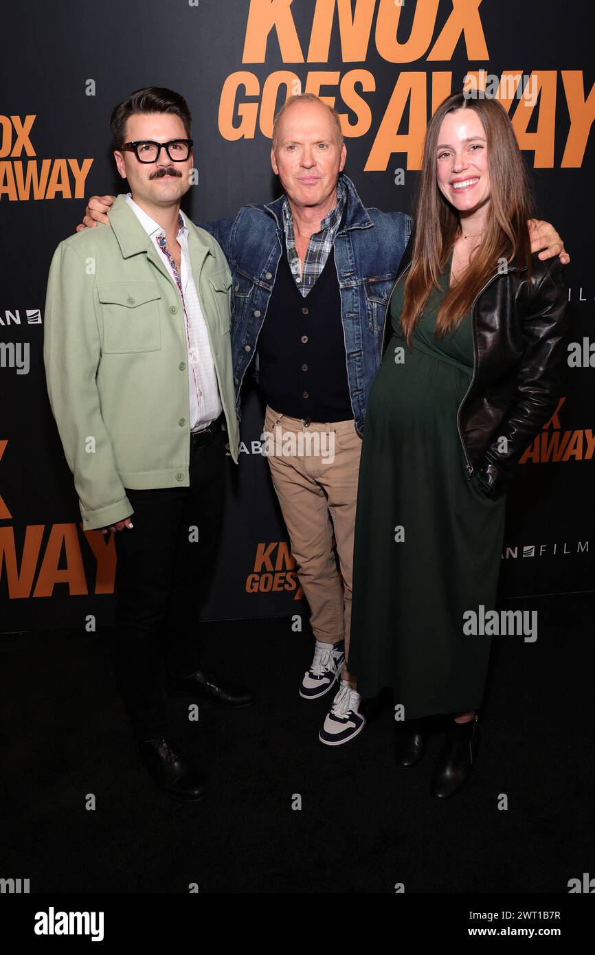 Los Angeles, Ca. 14th Mar, 2024. Carter Stanton, Michael Keaton ...