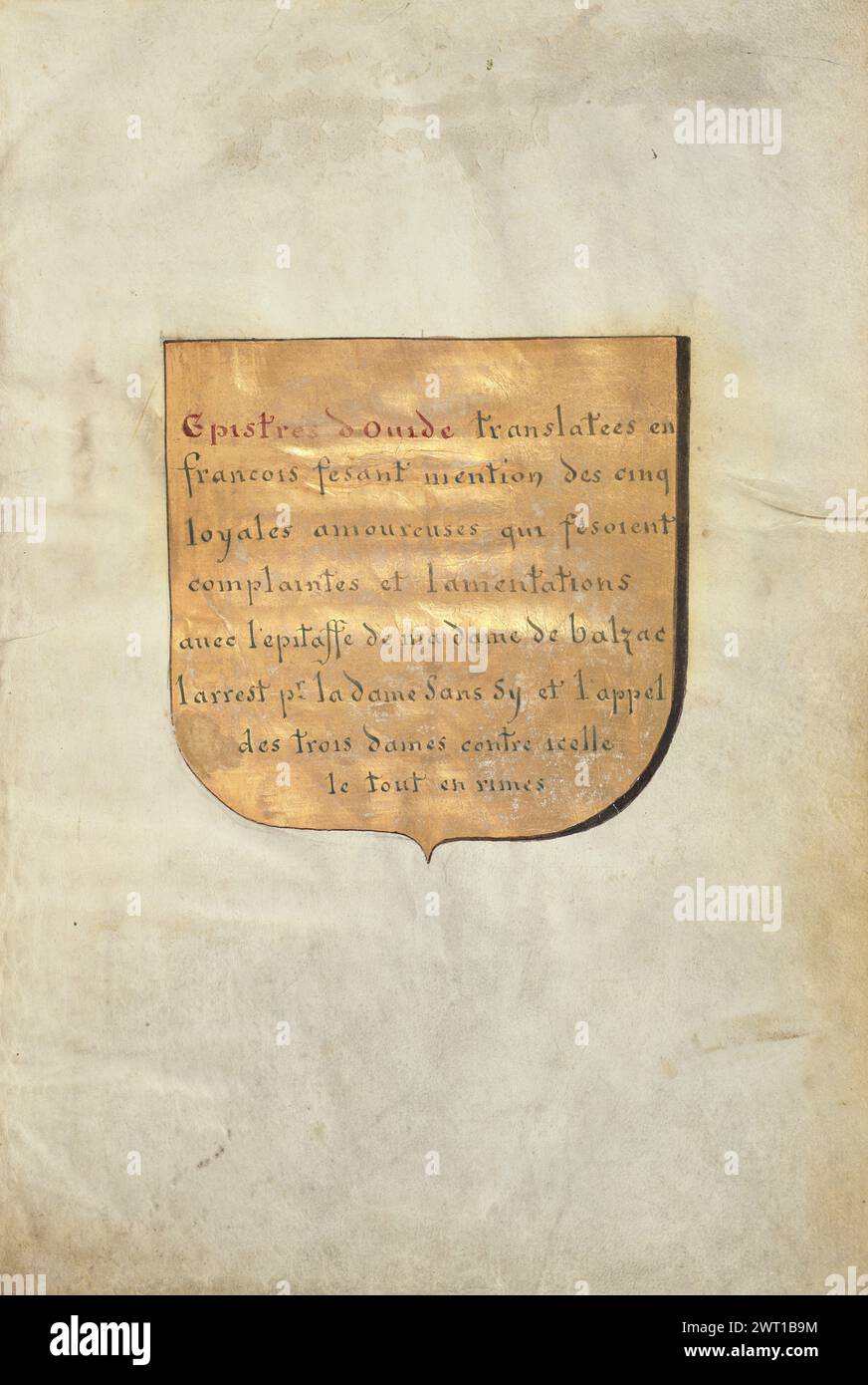 Illuminated title page hi-res stock photography and images - Alamy