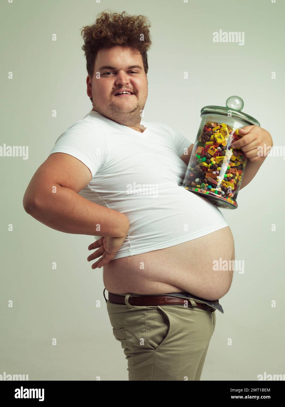 Funny people eating snacks hi-res stock photography and images - Alamy