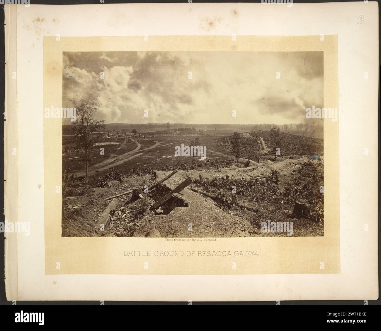Battle Ground of Resacca, Georgia, No. 4. George N. Barnard ...
