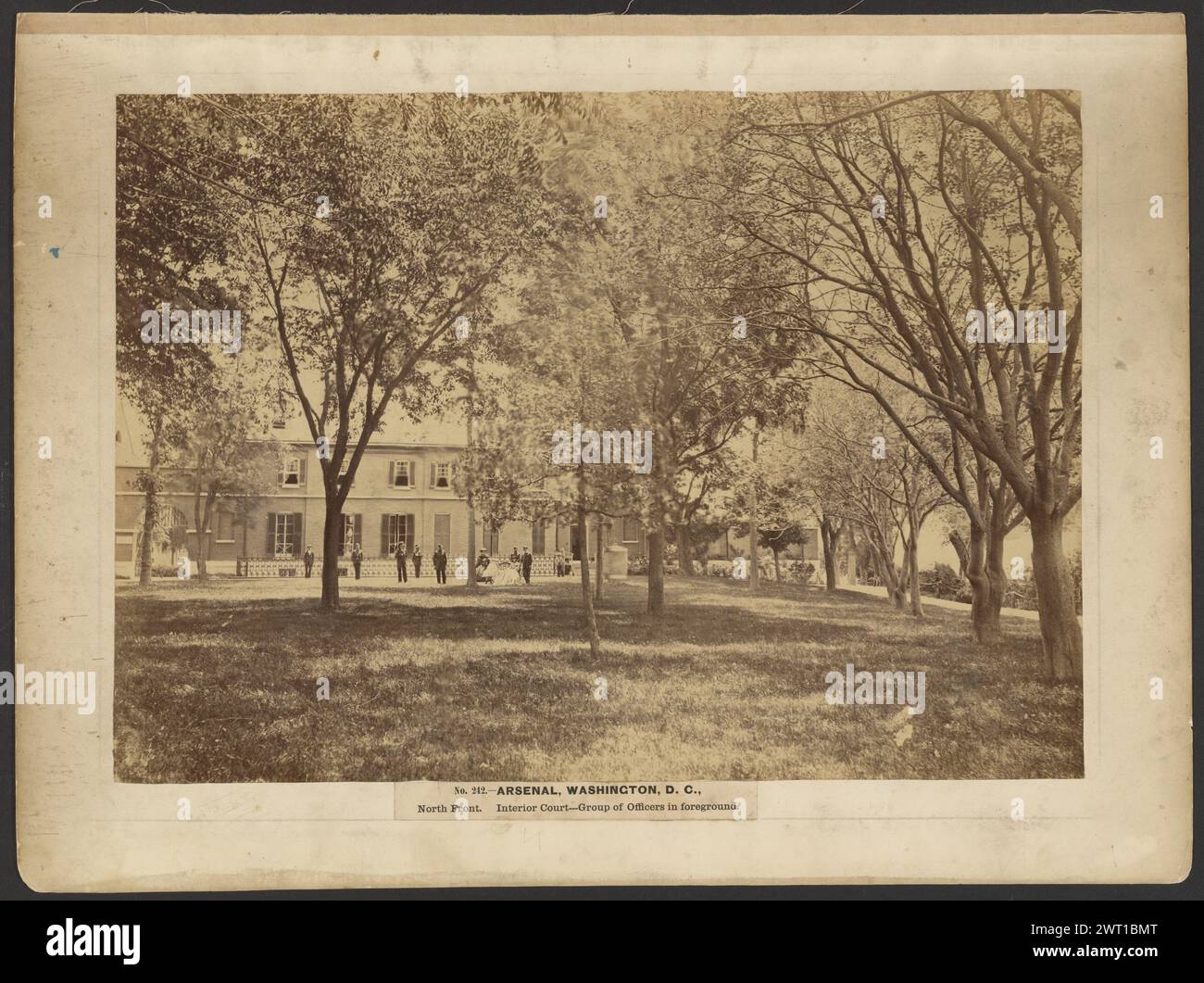 No. 242. Arsenal, Washington, D.C., North Front. Interior Court. Group ...