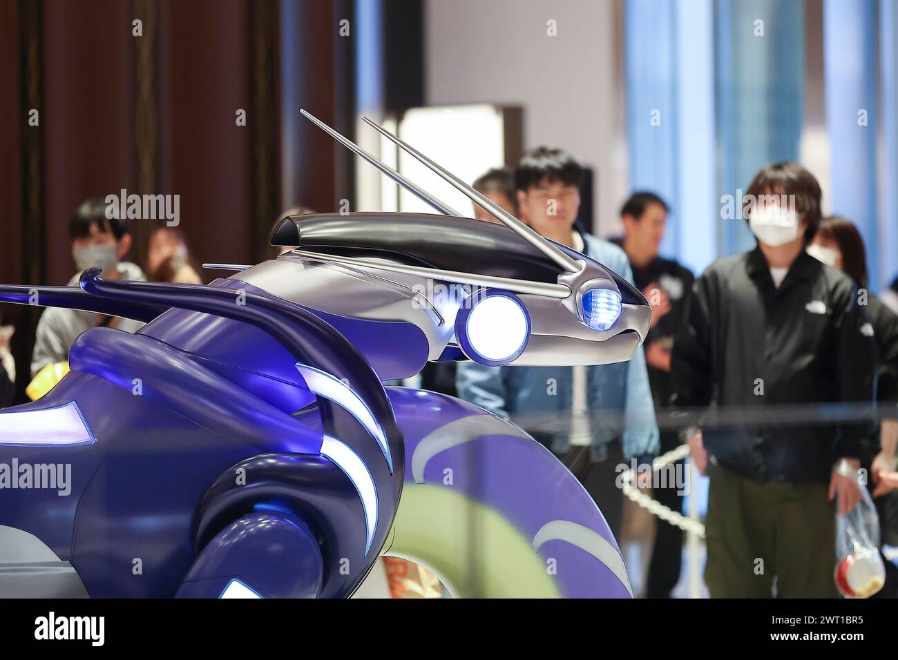 Tokyo, Japan. 15th Mar, 2024. People gather to see a real-life version ...