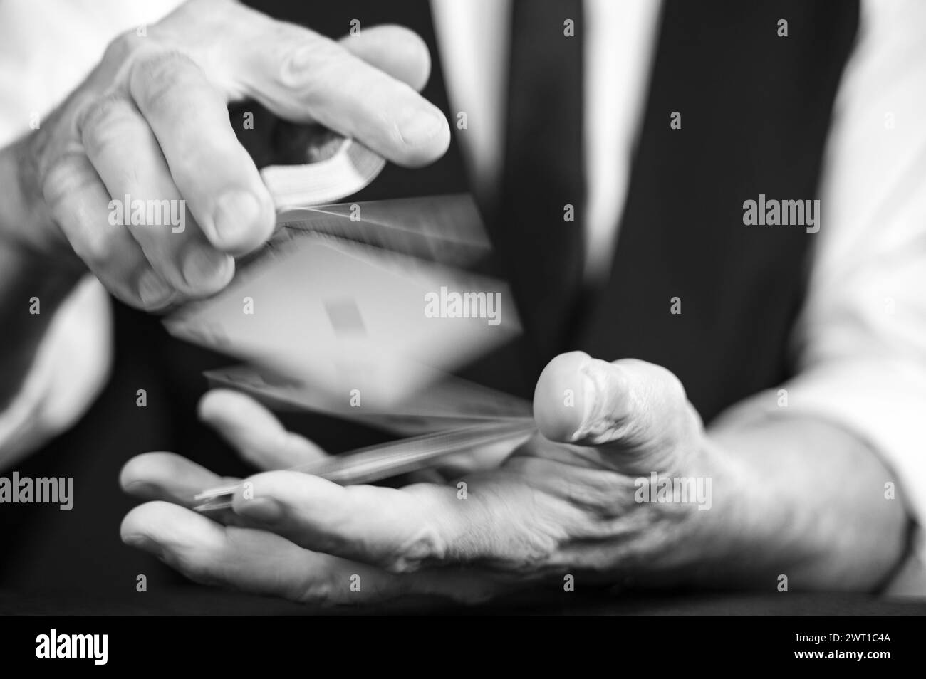 The magician card Black and White Stock Photos & Images - Alamy