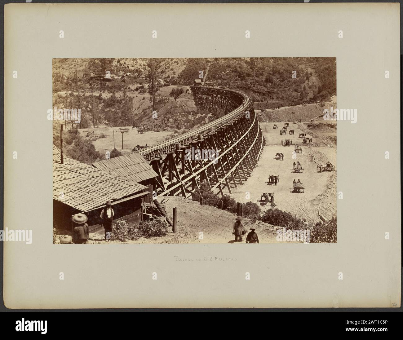 Trestle on Central Pacific Railroad. Carleton Watkins, photographer ...