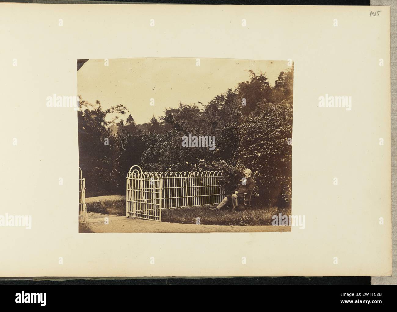 Man seated outdoors. Sir John Joscelyn Coghill, photographer (Irish ...