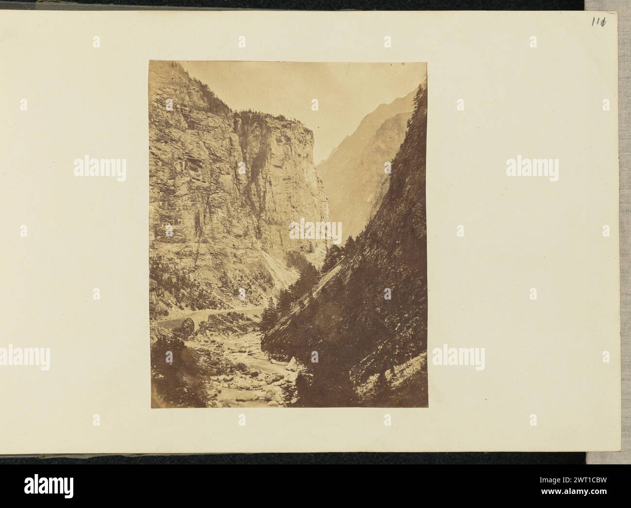 Gorge Gondo. Sir John Joscelyn Coghill, photographer (Irish, 1826 ...