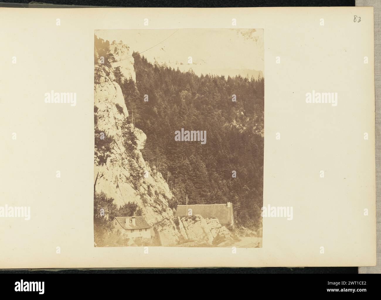 Houses and mountain. Sir John Joscelyn Coghill, photographer (Irish ...