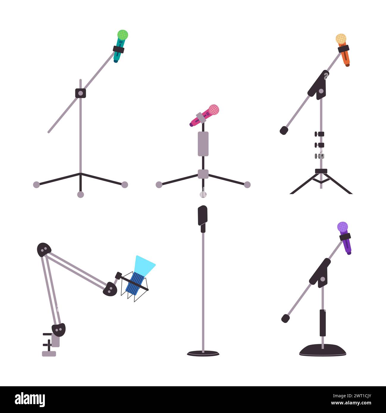 Professional microphones Stock Vector Images - Alamy