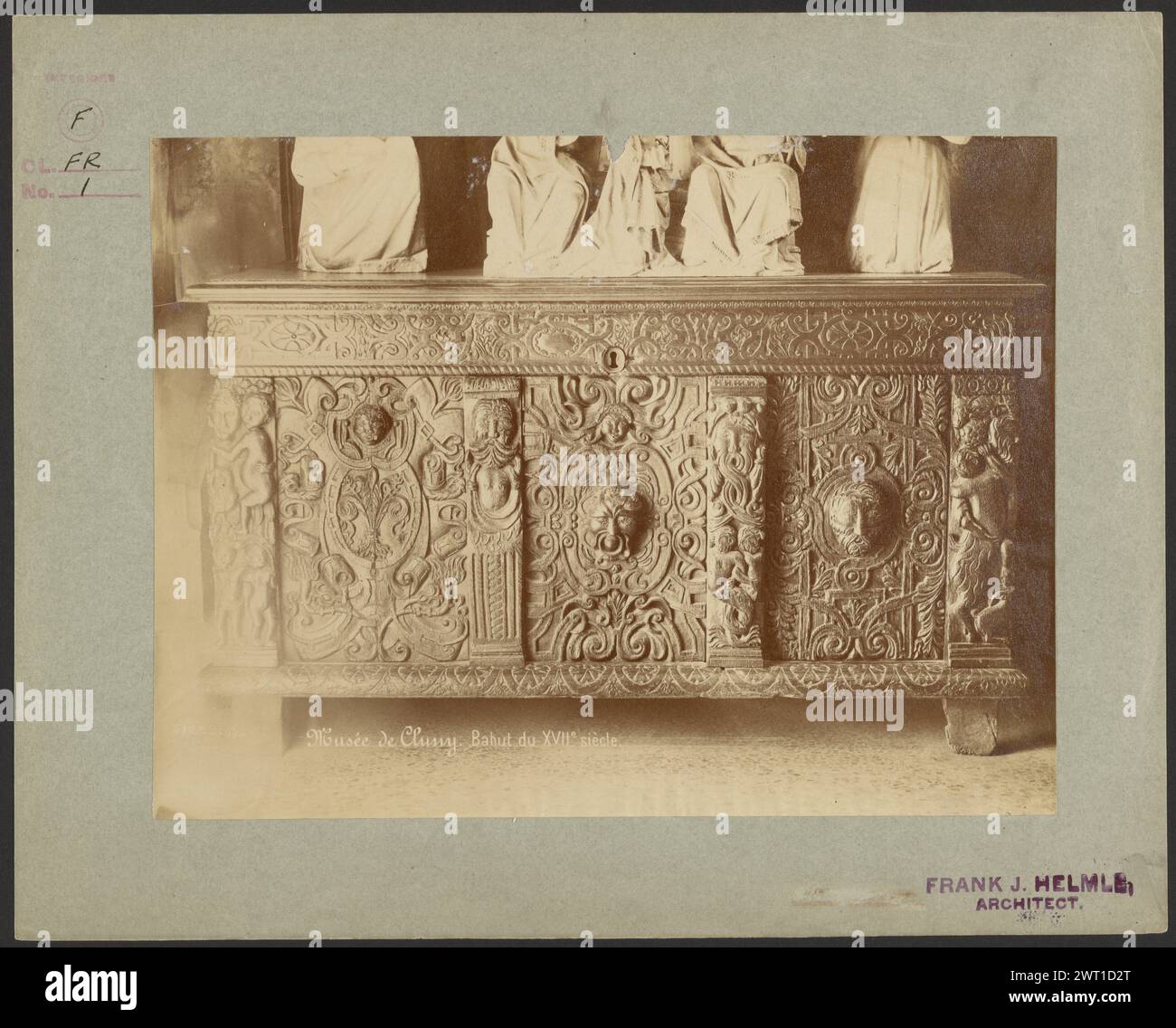 Musee de Cluny, Bahut du XVIIe siecle. Médéric Mieusement, photographer ...