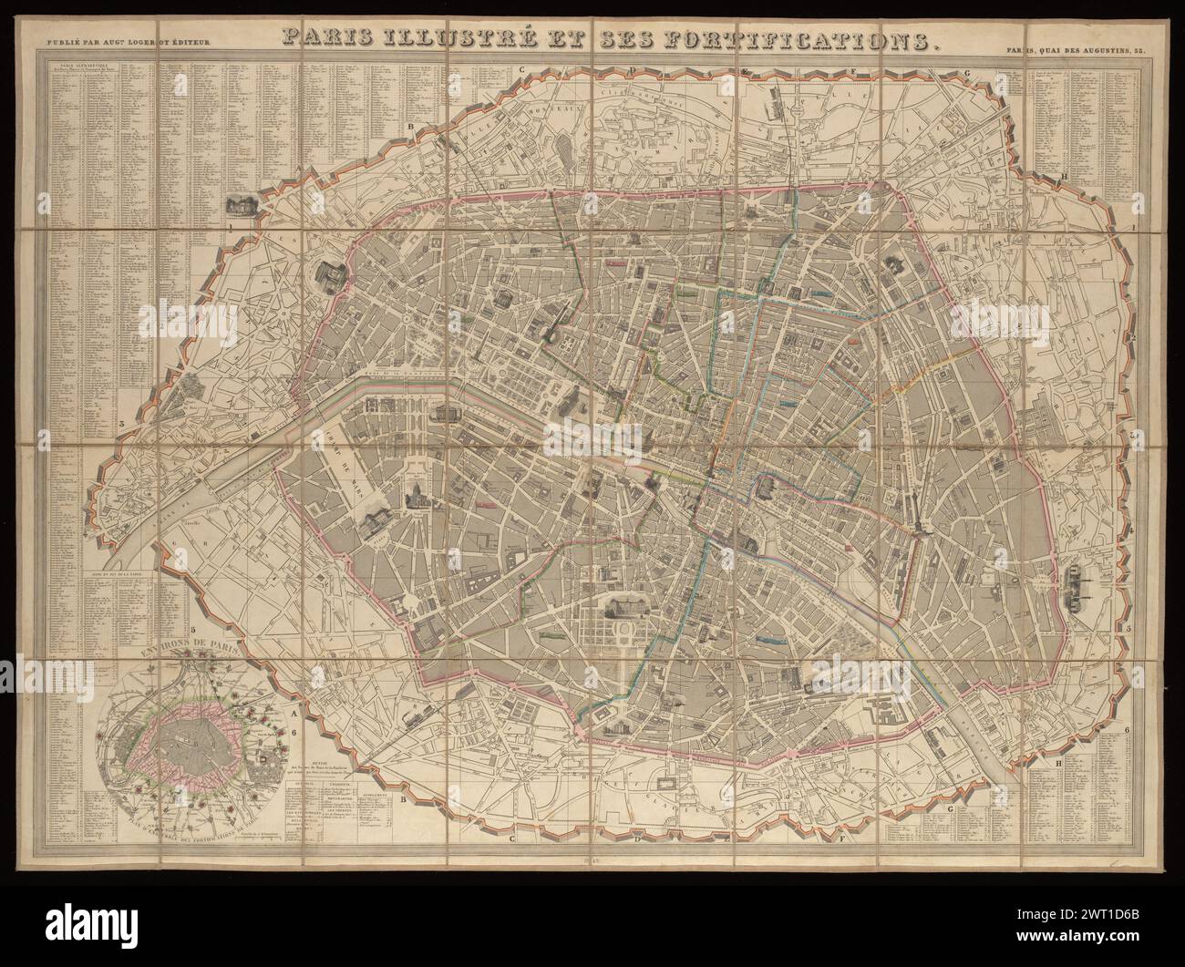 Paris illustré et ses fortifications, 1845. 1845 Title and imprint in ...