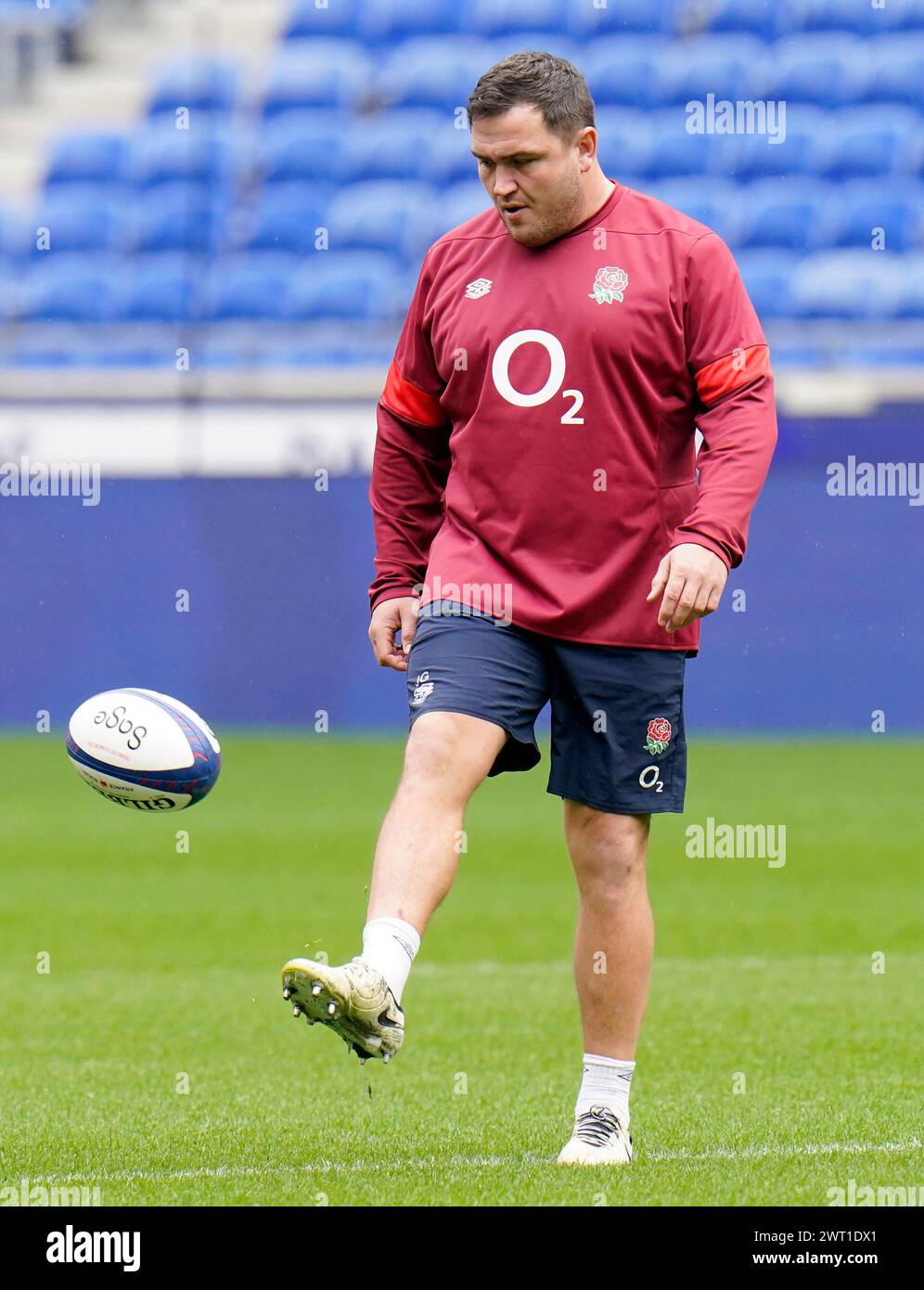 England captain Jamie George during the team run at the Groupama ...