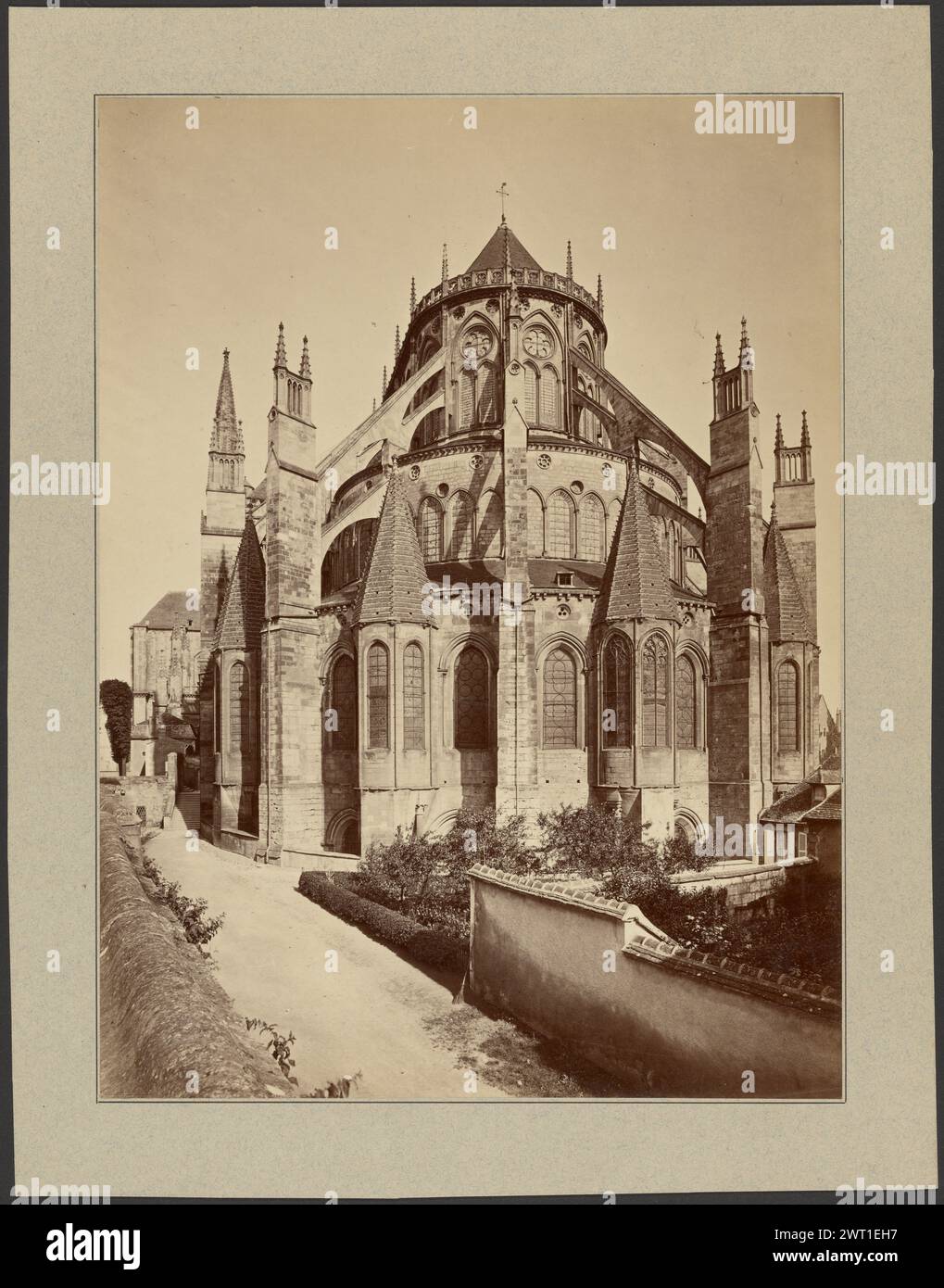 Bourges Cathedral, Apse. Unknown, photographer about 1865–1886 Exterior ...