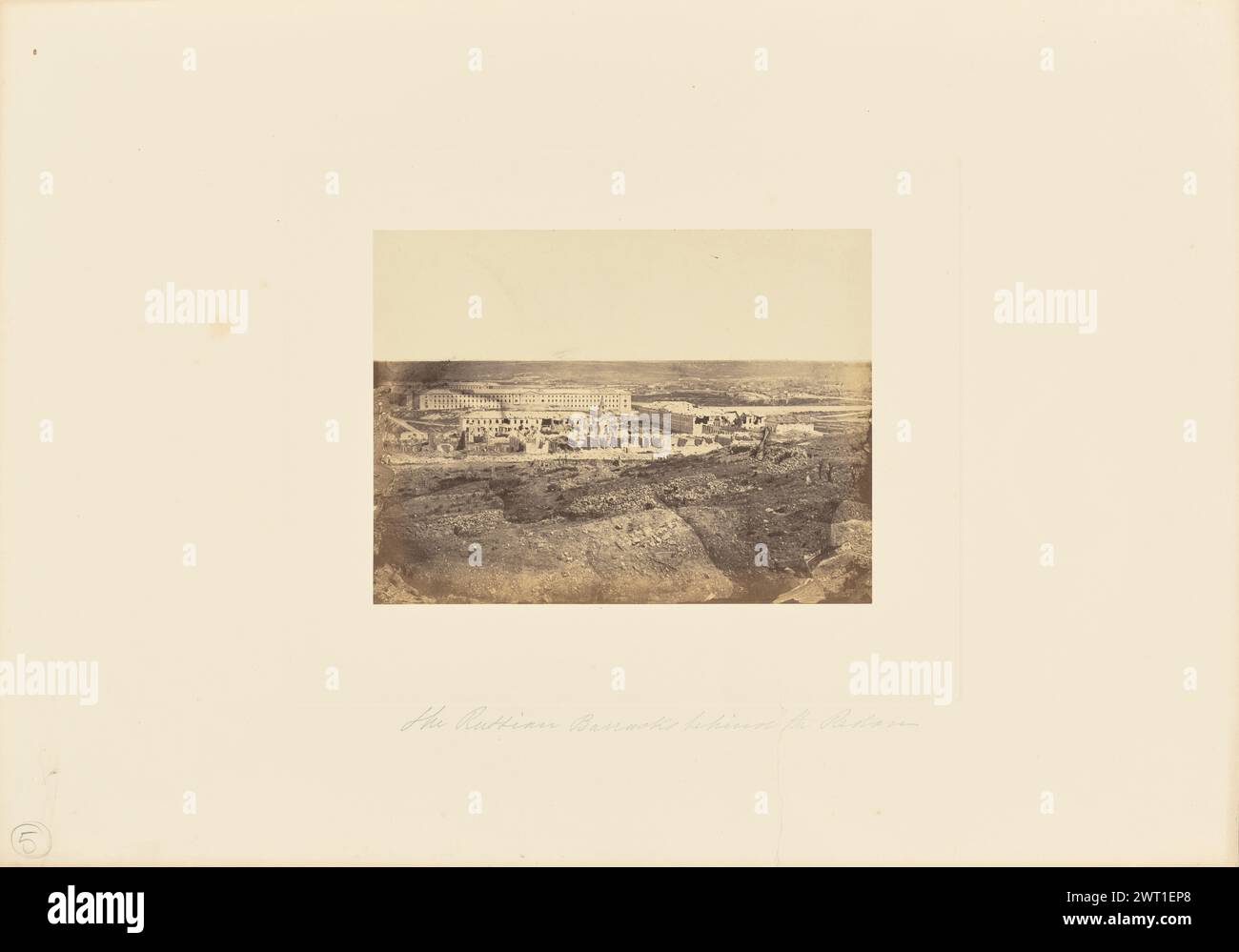 View of the Russian Barracks behind the Redan. G. Shaw Lefevre ...