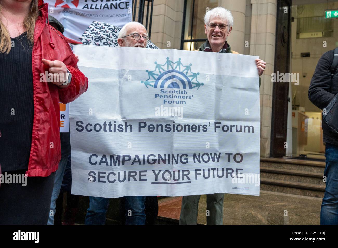 Glasgow, Scotland, UK. 15th Mar, 2024. Campaigners from “Better buses ...