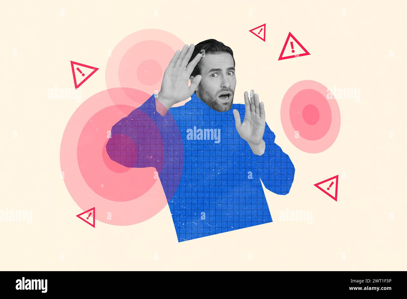 Composite trend artwork sketch image 3D photo collage of silhouette ...