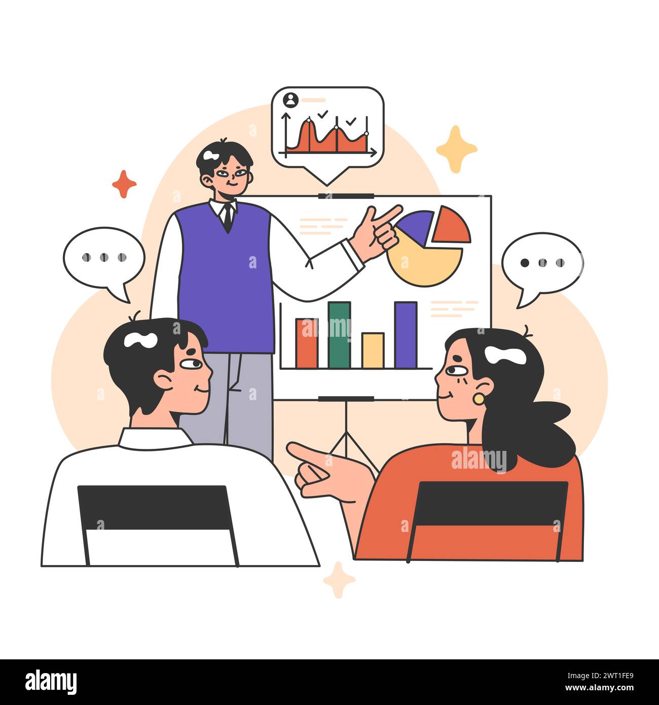 Training workshop. Interactive training process. Professional development. Increasing of ...