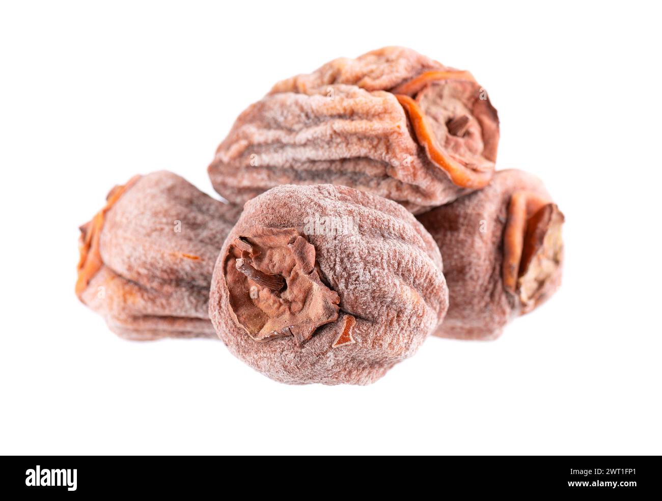 Dried persimmon isolated on white background. Dried fruit snack Stock ...
