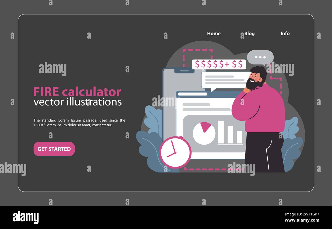 Early retirement illustration Stock Vector Images - Alamy