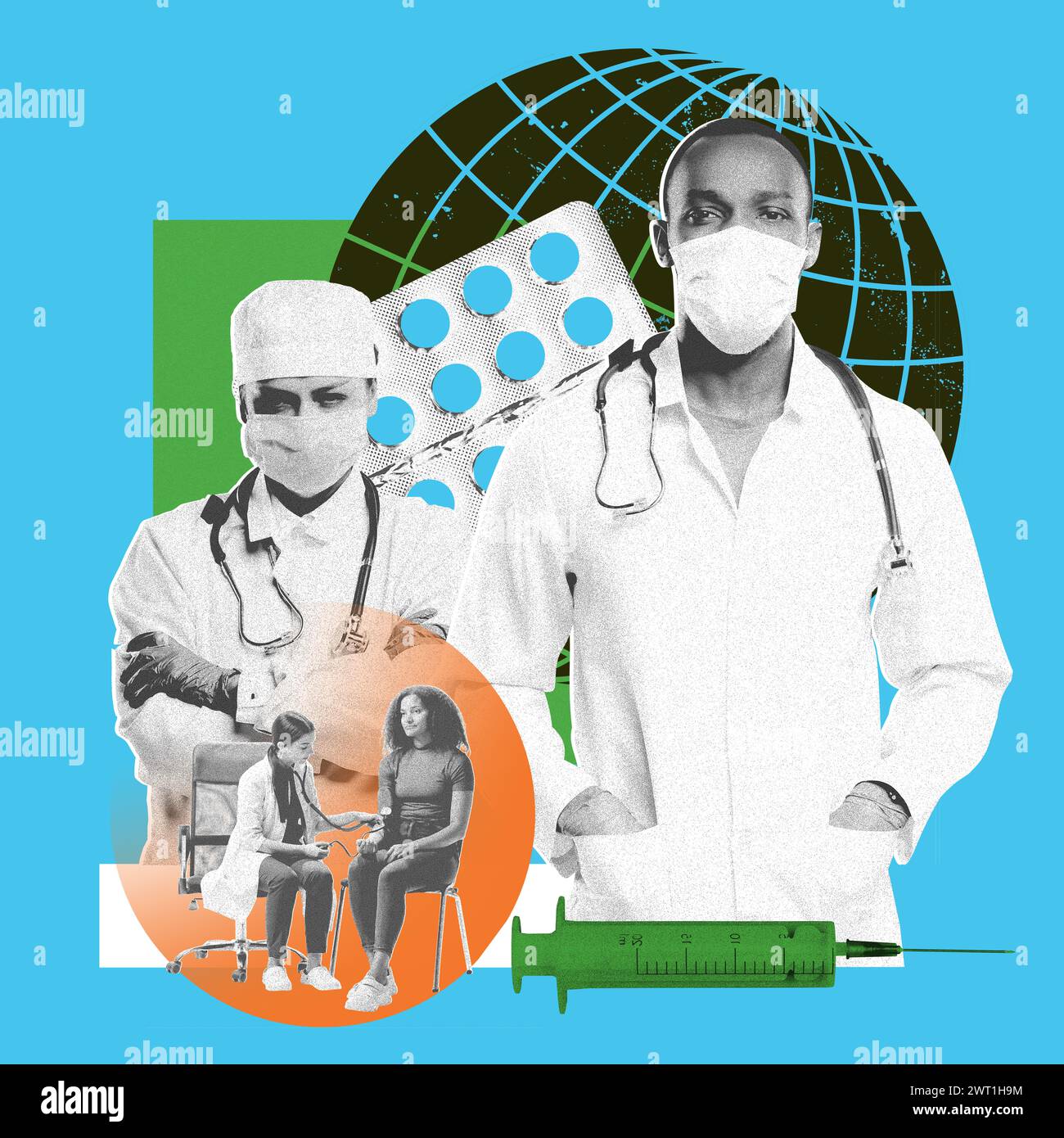 Girl vising clinic for health checkup. Medical treatment of diseases ...