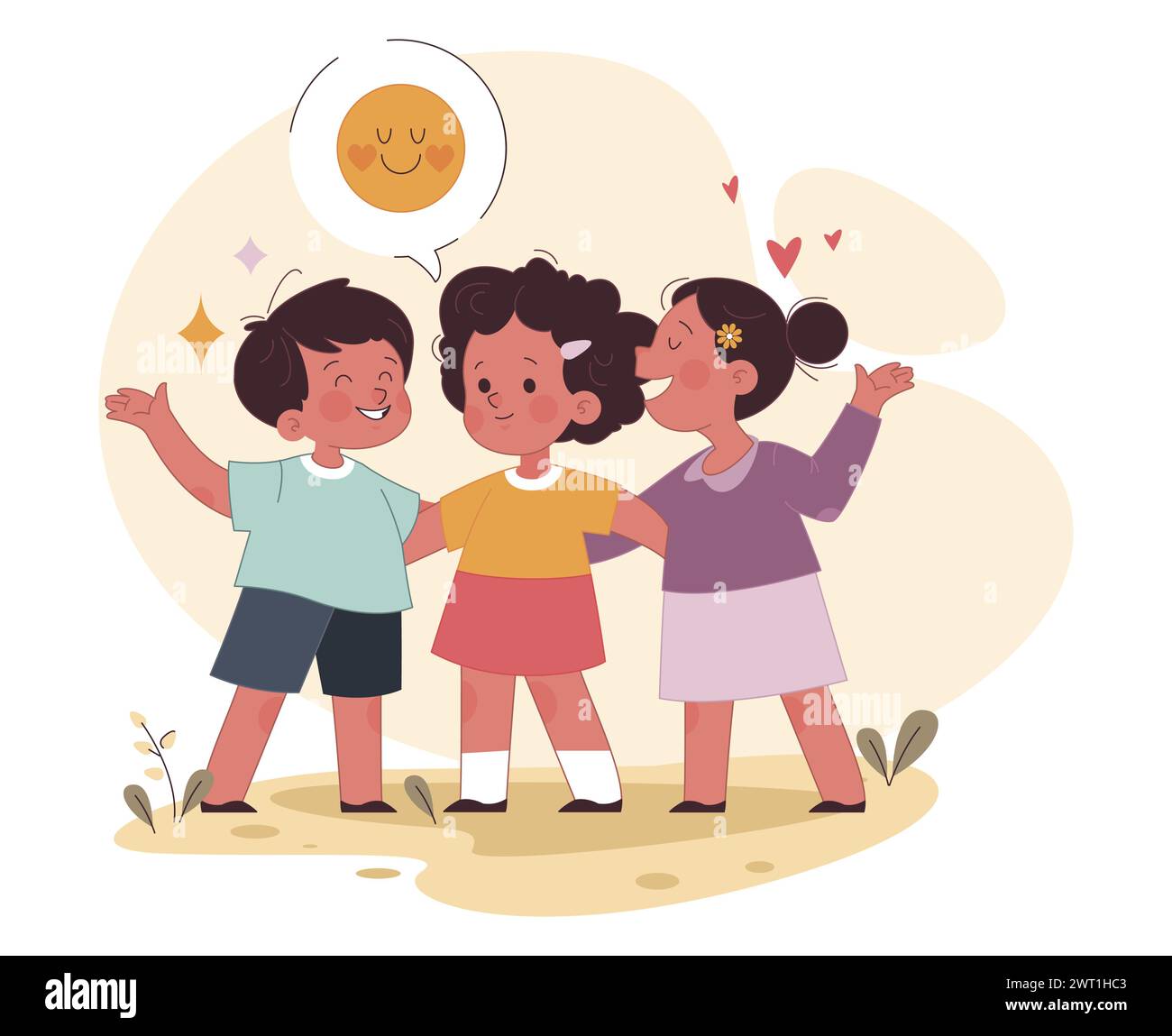 Little preschool children friendship. Positive impact of father ...