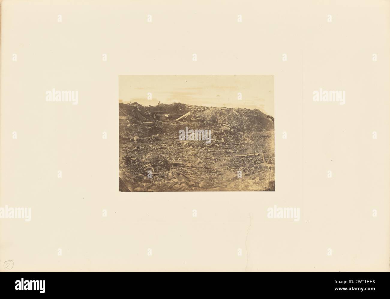 Guns and Embrasure near the salient angle in the Redan. G. Shaw Lefevre ...